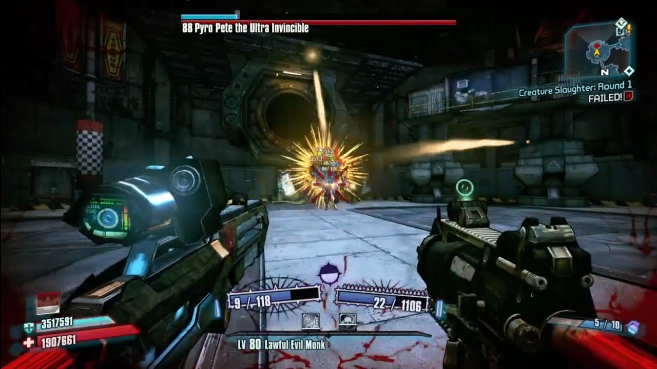 OP 6 Pyro Pete the Ultra Invincible Borderlands 2 Gunzerker - YouTube