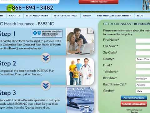 BCBSNC North Carolina Health Insurance Quote - CarolinaHealth.com - YouTube