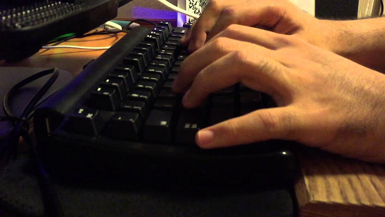 Matias Mini Quiet Pro typing test - YouTube