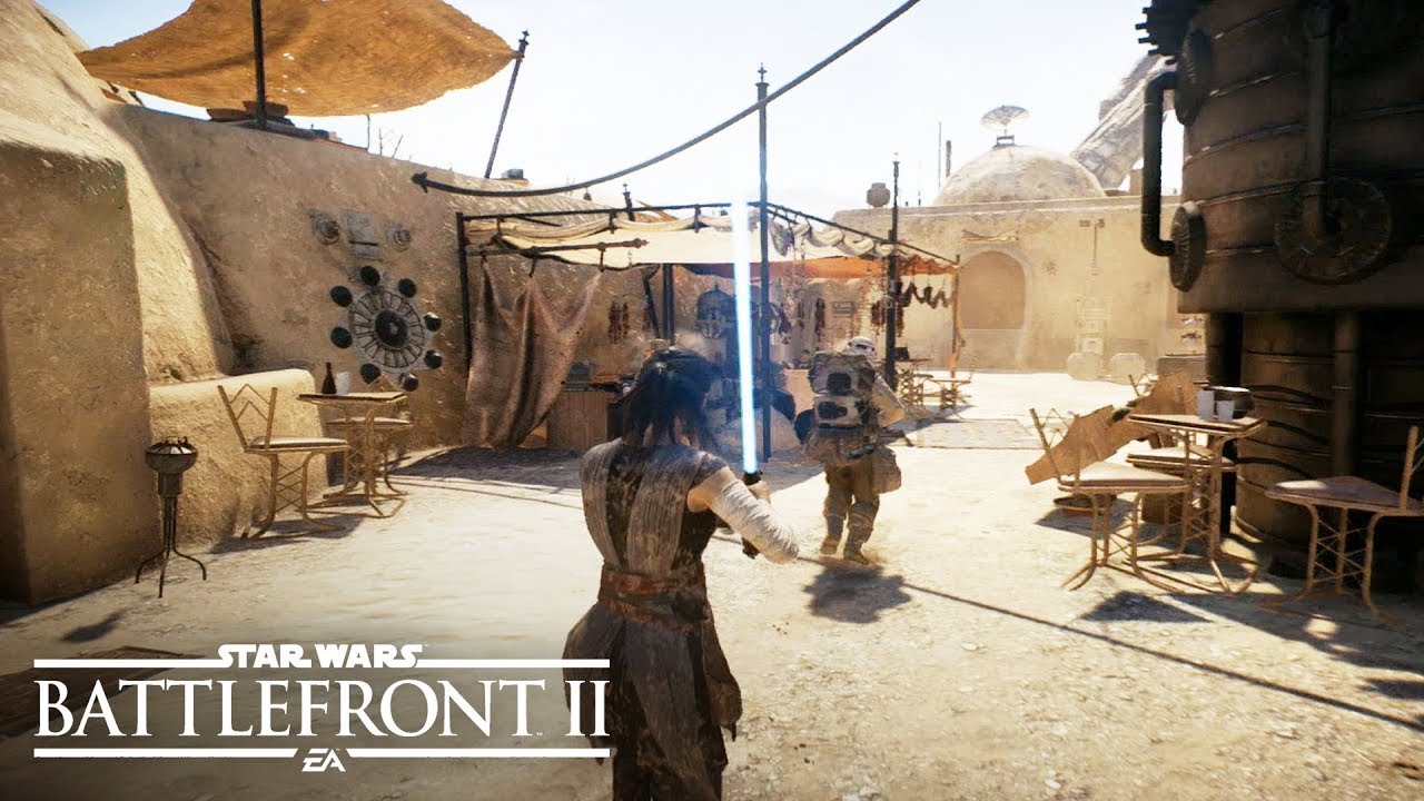 Star Wars Battlefront 2 - Rey Jedi Training Outfit DLC (The Last Jedi ...