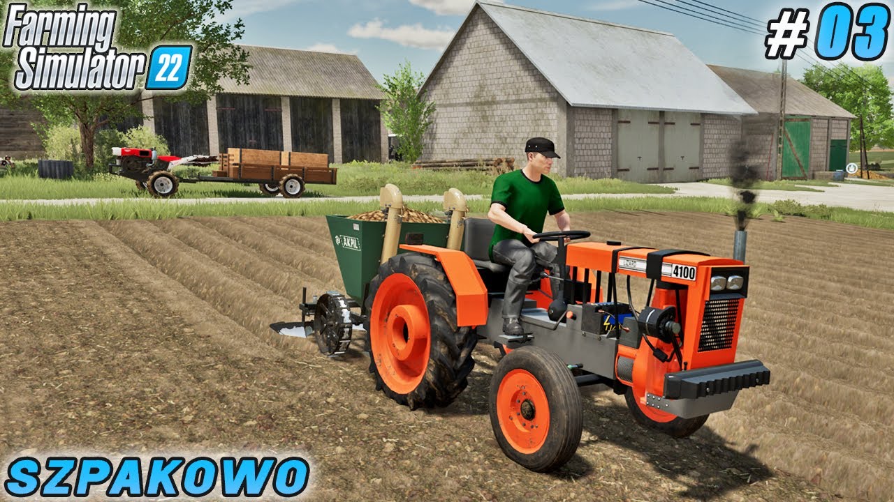Upgrading Farm: Planting Potatoes with a New Mini Tractor! | Szpakowo ...