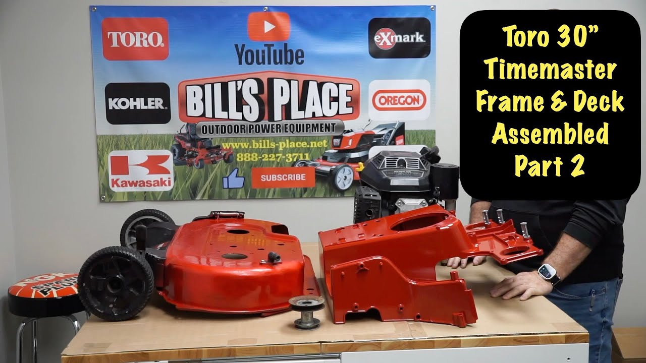 Toro 30" Timemaster Frame & Deck Completely Assembled - YouTube