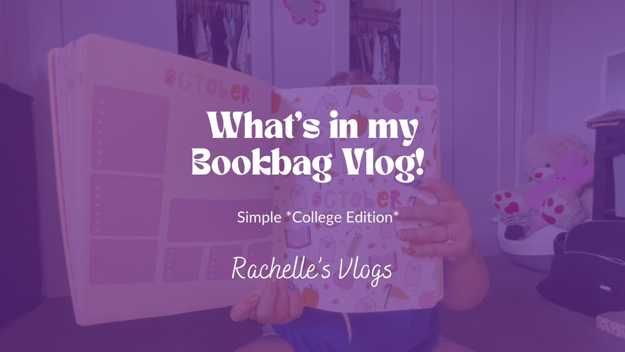 Whats in my Book-bag Vlog! ((Simple College edition!)) - YouTube