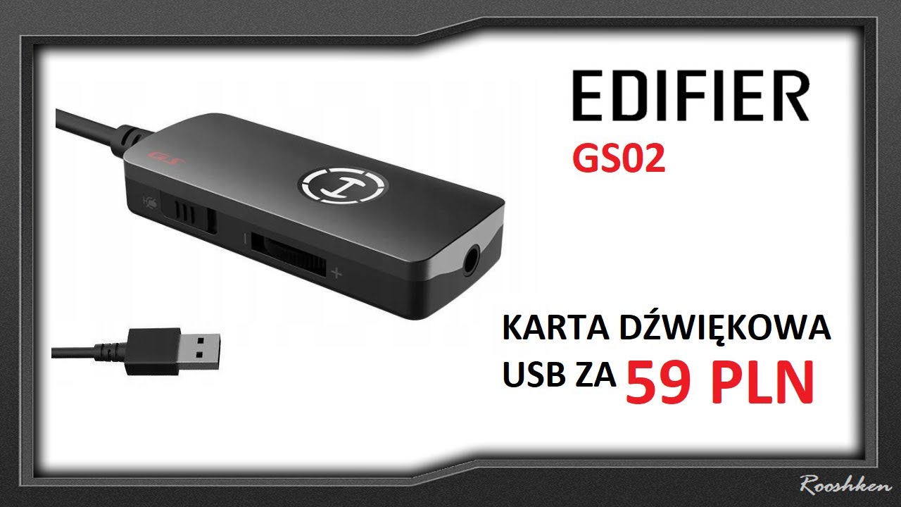 Karta dźwiękowa USB w cenie 59 złotych - Edifier GS02 - YouTube