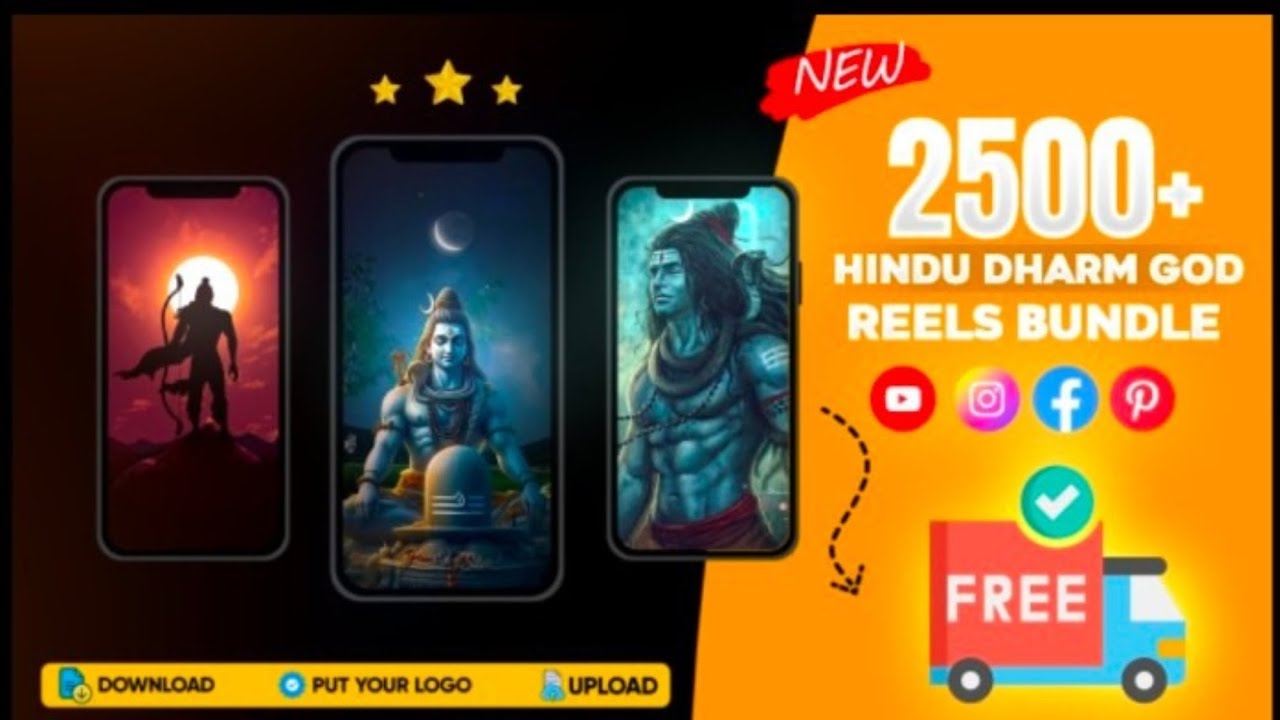2500+ Hindi Dharm God Reels Bundle Download Copyright Free || New Free ...