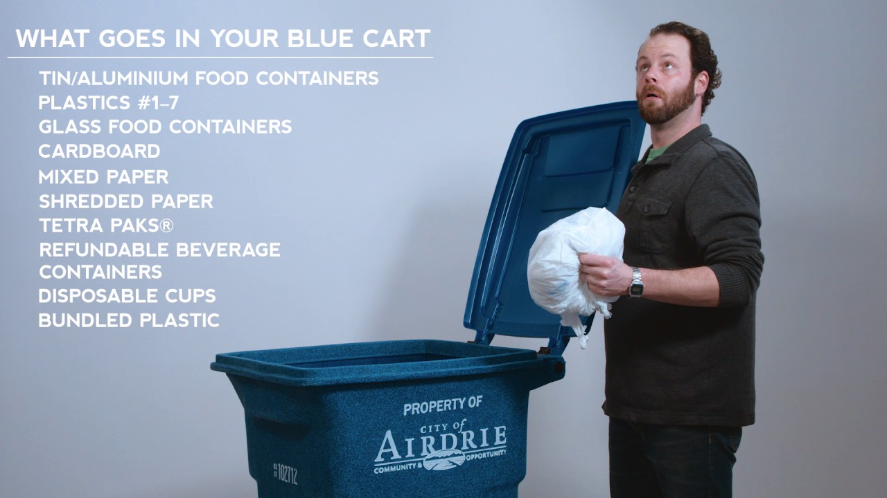 What to put in your blue cart - YouTube