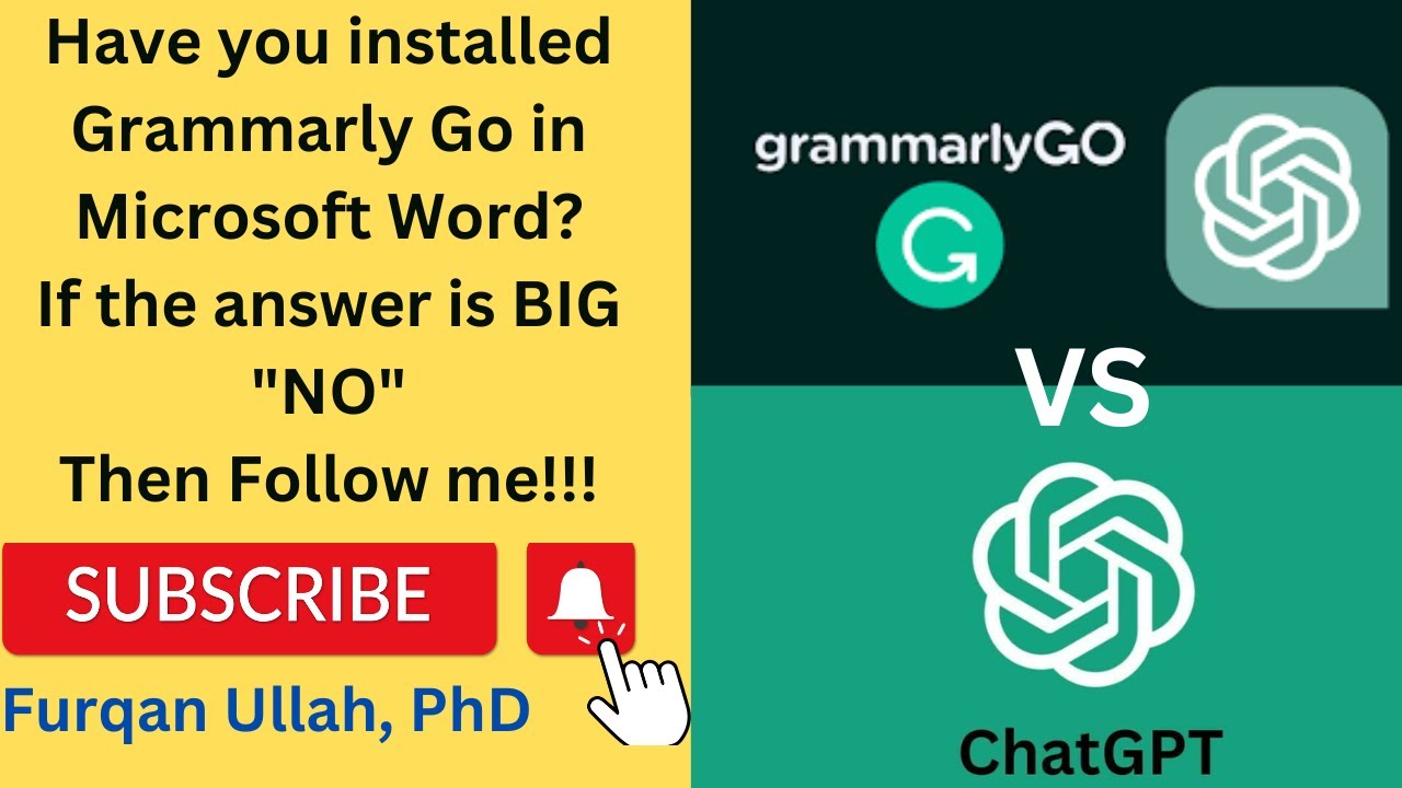 Grammarly GO - Generative AI | Best AI Plugin for Microsoft Word | Urdu Tutorial @furqanullahphd ...