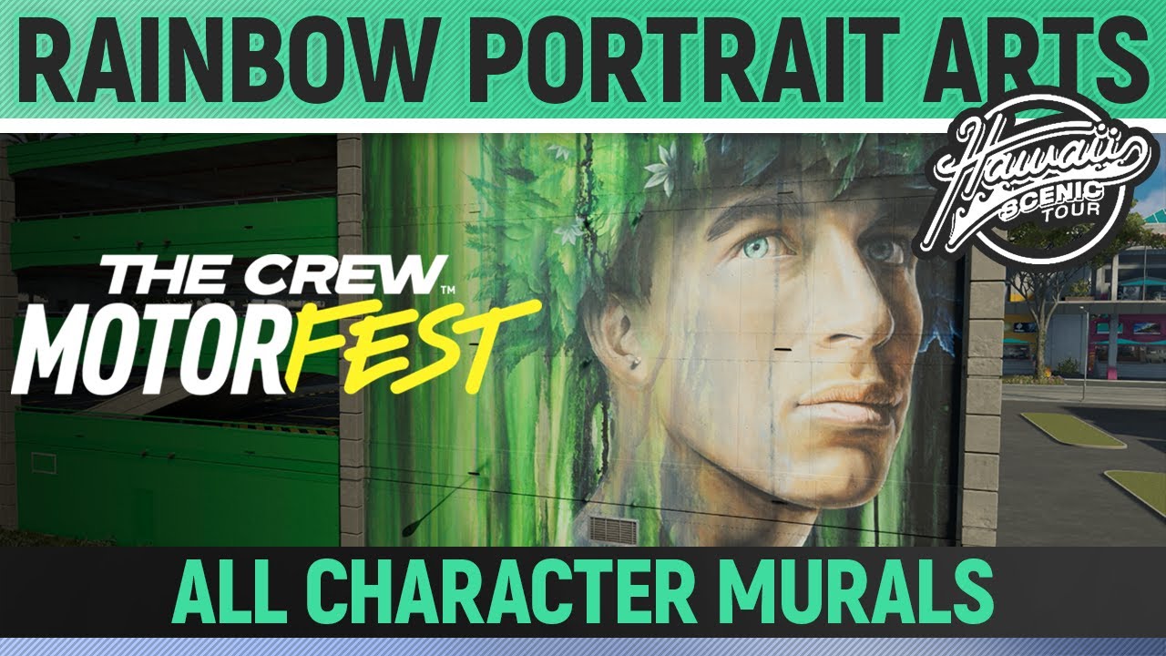 The Crew Motorfest - Rainbow Portrait Arts - 24 Characters Murals ...