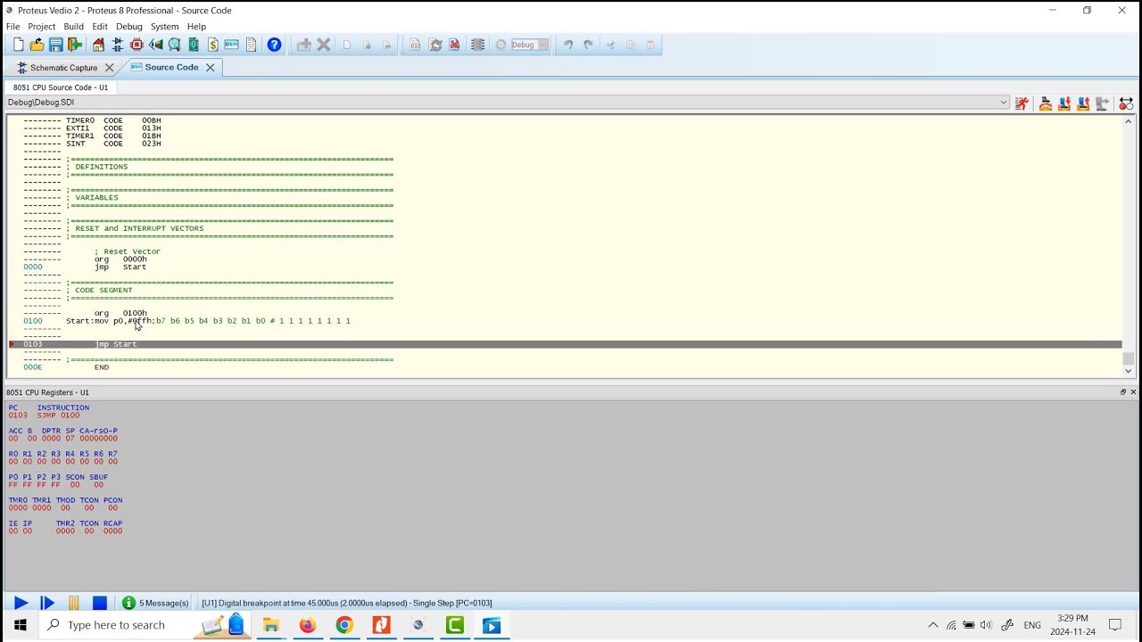 AT89C51 Microcontroller tutorials Vedio1 part2 - YouTube