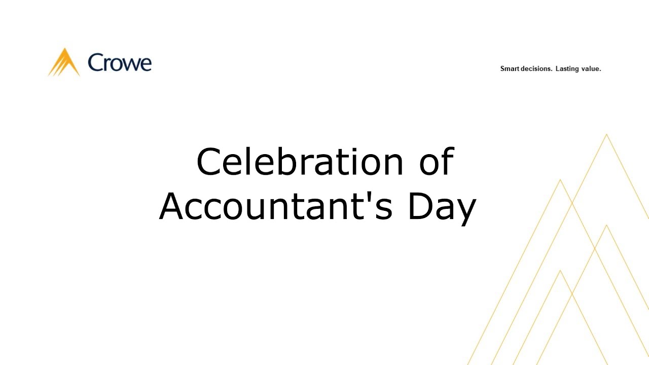 Celebration of Accountant's Day - YouTube