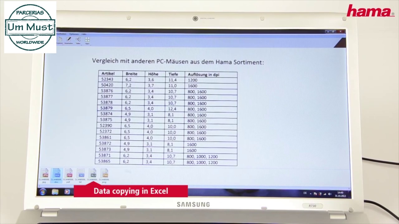Hama mySCAN USB Scanner Mouse - YouTube