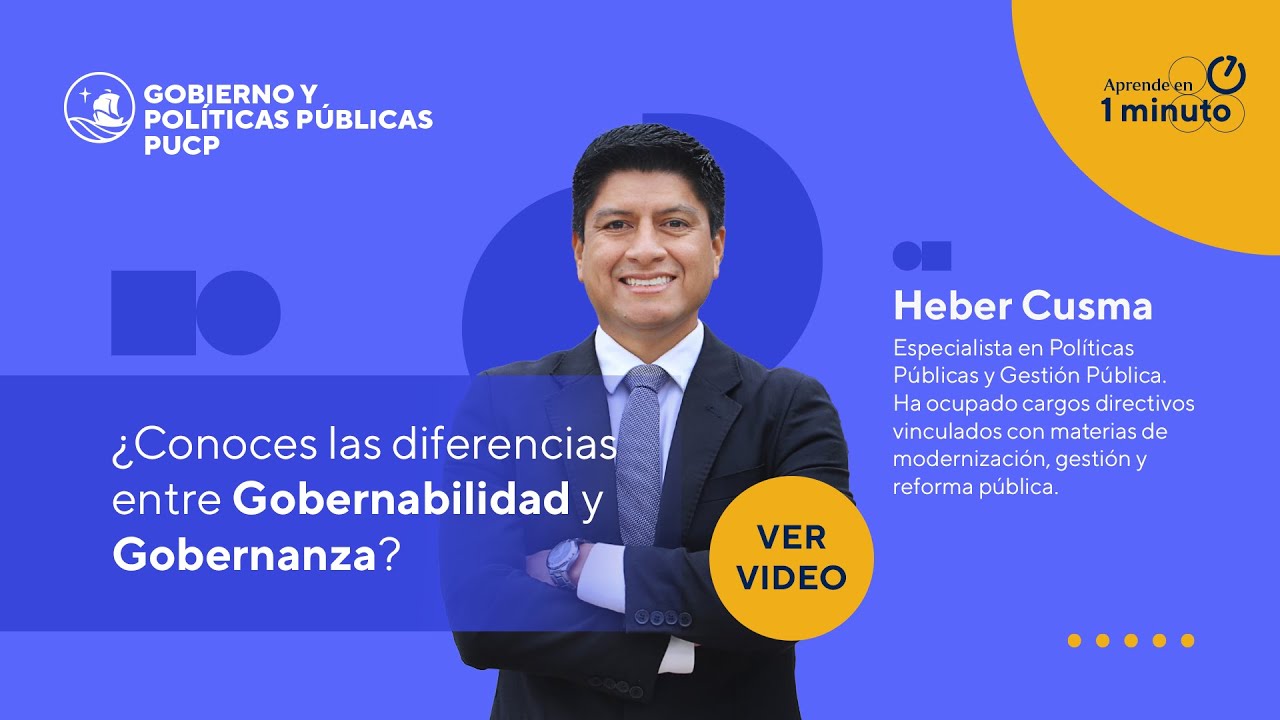 #AprendeEn1minuto I Diferencias entre Gobernabilidad y Gobernanza - YouTube