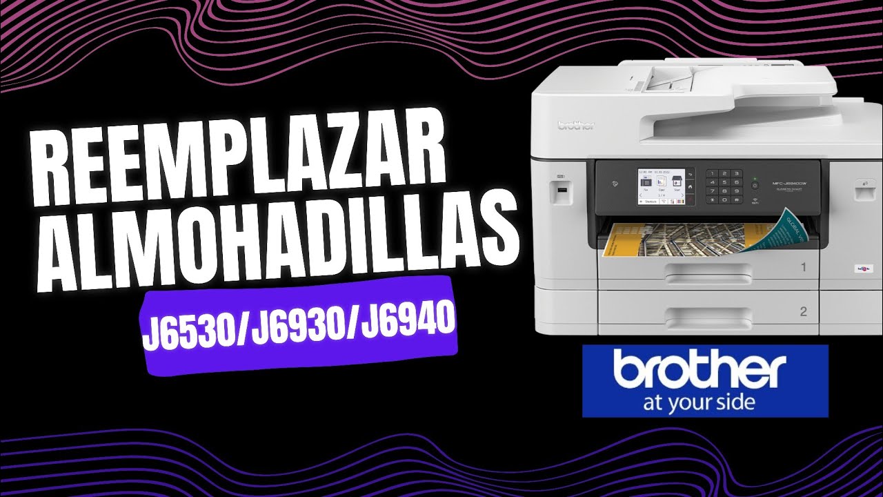 Como reemplazar Almohadillas brother J6940 J6930 modelos Doble carta ...