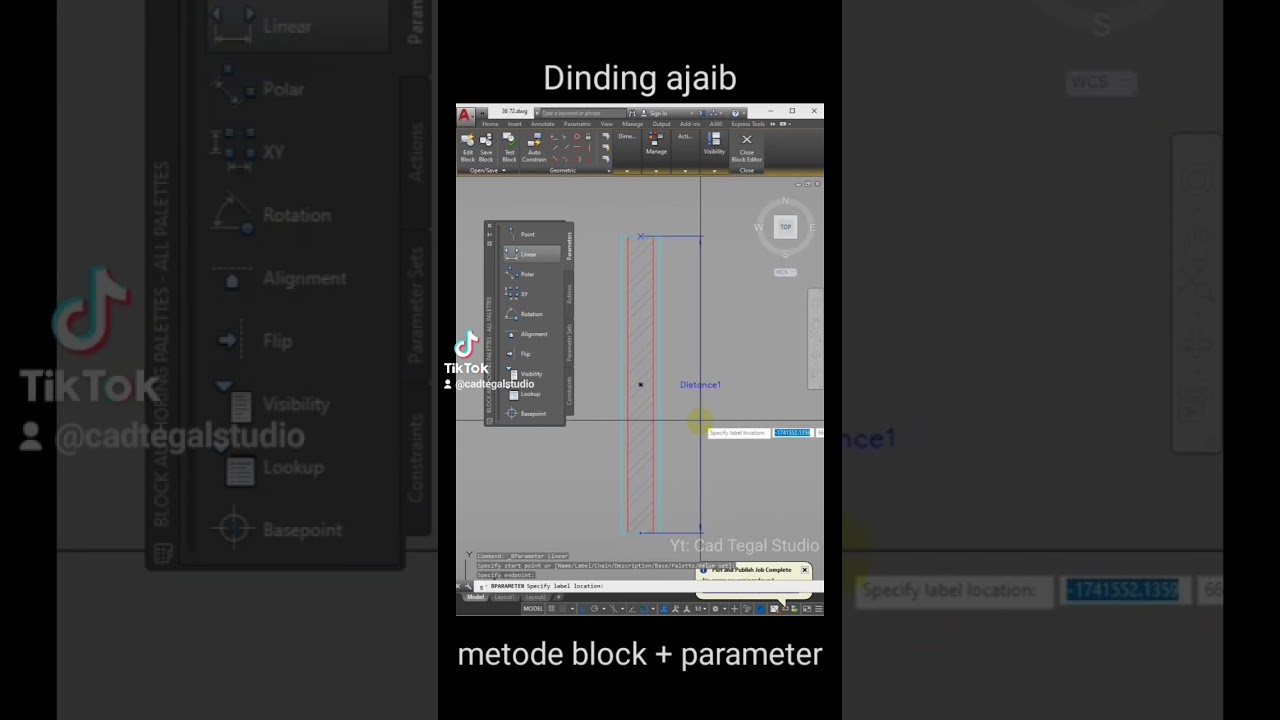 membuat dinding di autocad #dindingautocad #short #dindingbatamerah ...