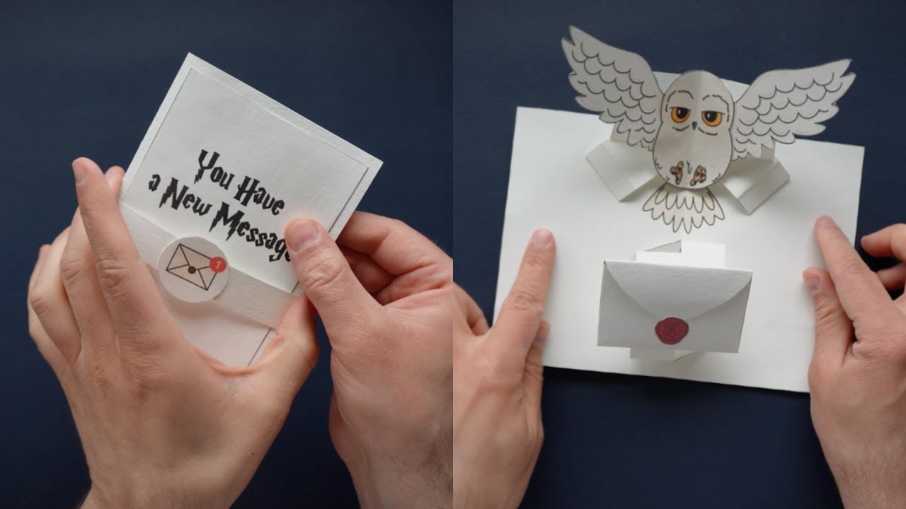 Harry Potter DIY Pop-Up Card | Hand Made Greeting Card Tutorial - YouTube