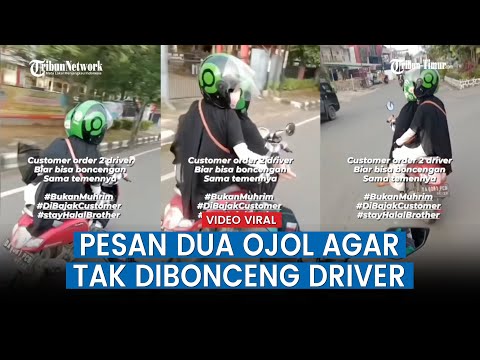 Viral video Wanita ini Pesan Dua Ojol Agar Bisa Pinjam Motor dan Berboncengan dengan Rekan Sebayanya
