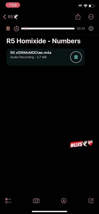 R5 Homixide - Numbers #unreleased - YouTube