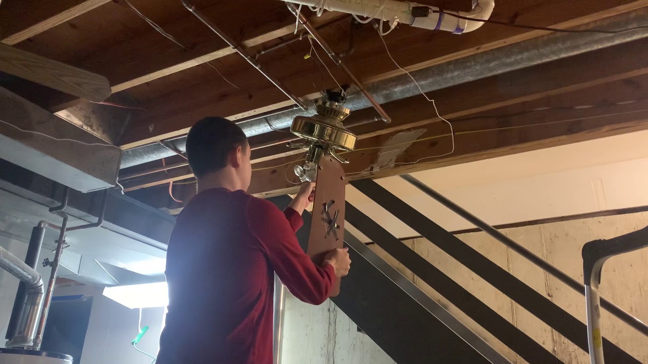 Smashing a ceiling fan pt5 - YouTube
