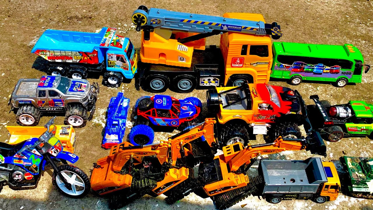 Mainan mobil truck pasir,mobil truck dam,mobil crane,mobil balap,mobil ...