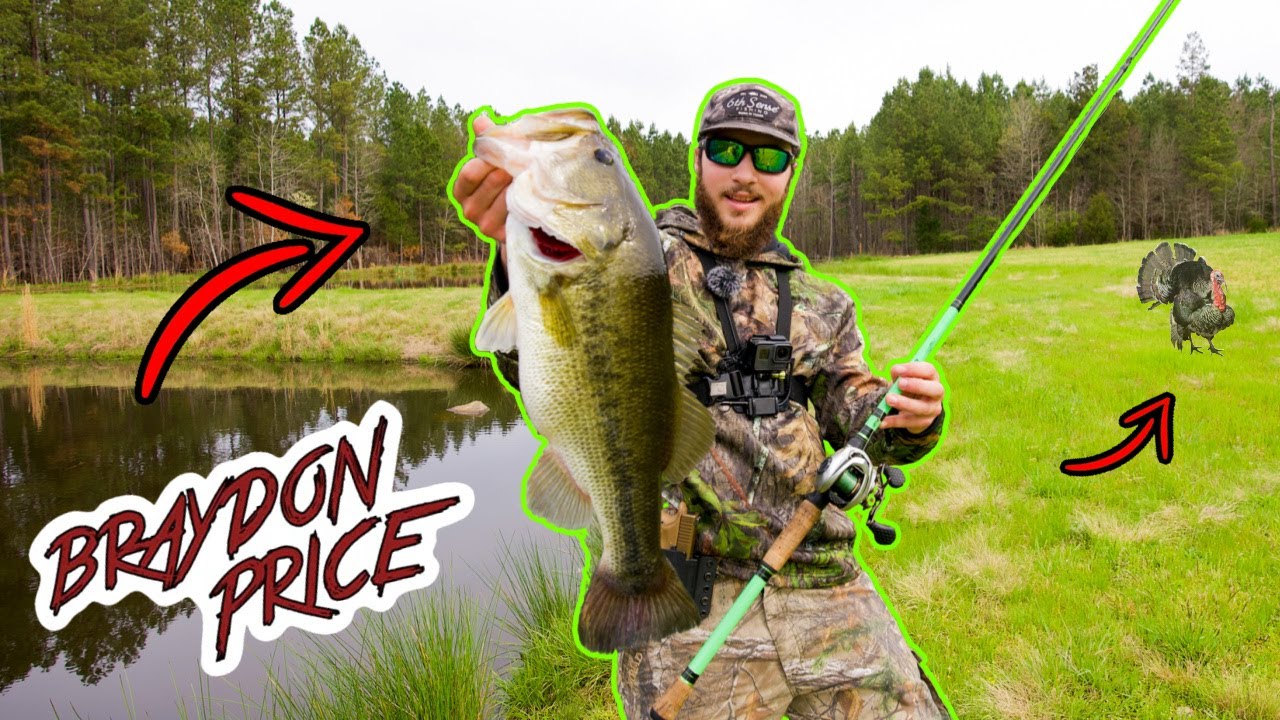 INSANE Bass Fishing & Turkey Hunting With BRAYDON PRICE - YouTube