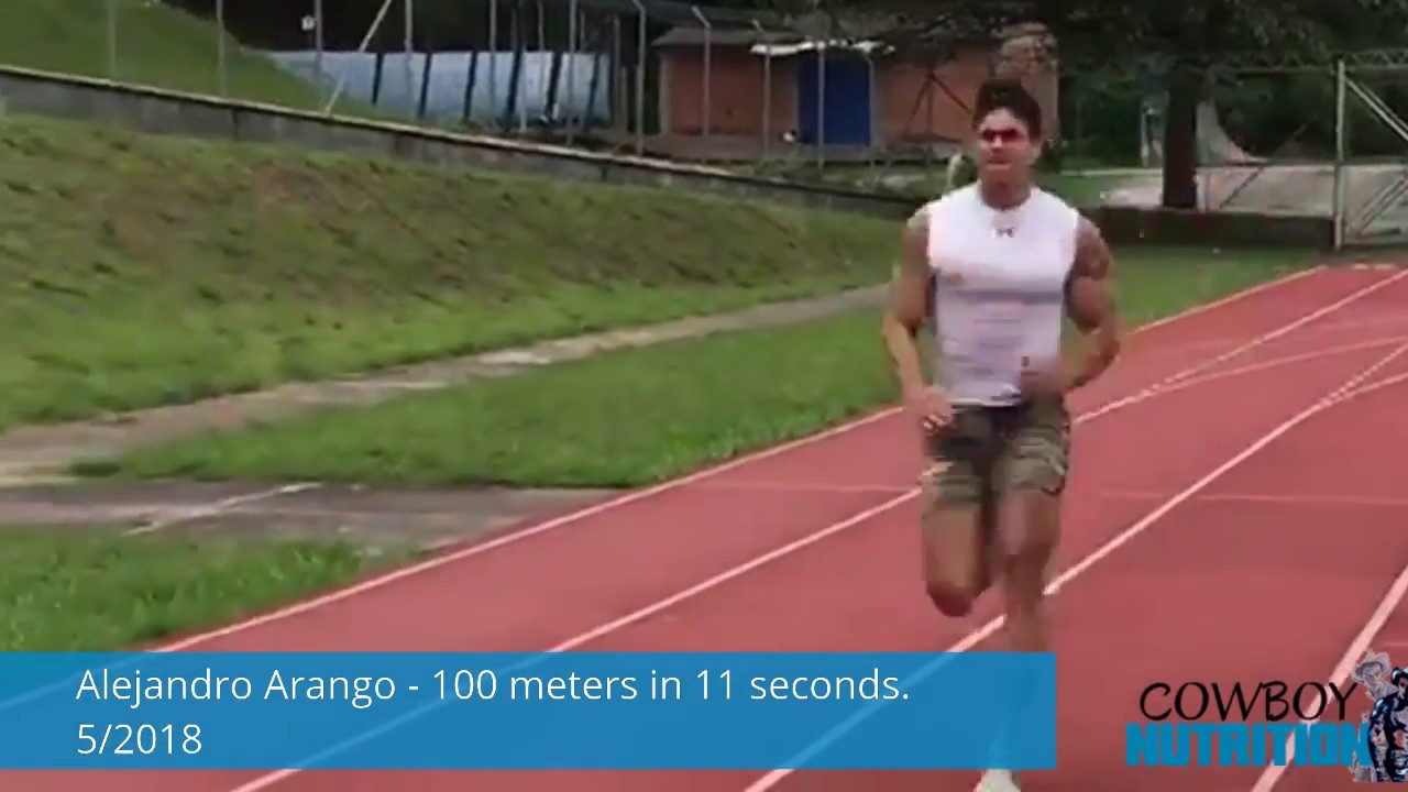 Hiit Cardio Athlete Alejandro Arango - 100 meters, 11 seconds. Atleta ...