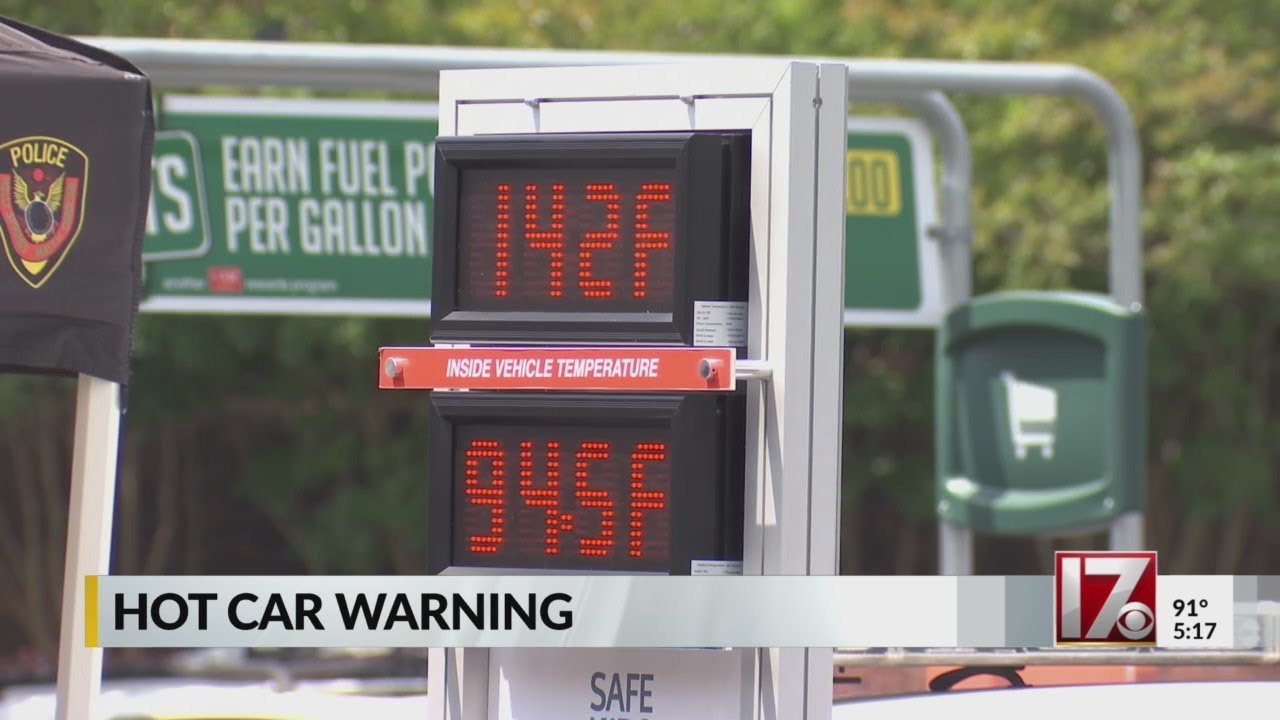Hot car warning as temperatures rise - YouTube