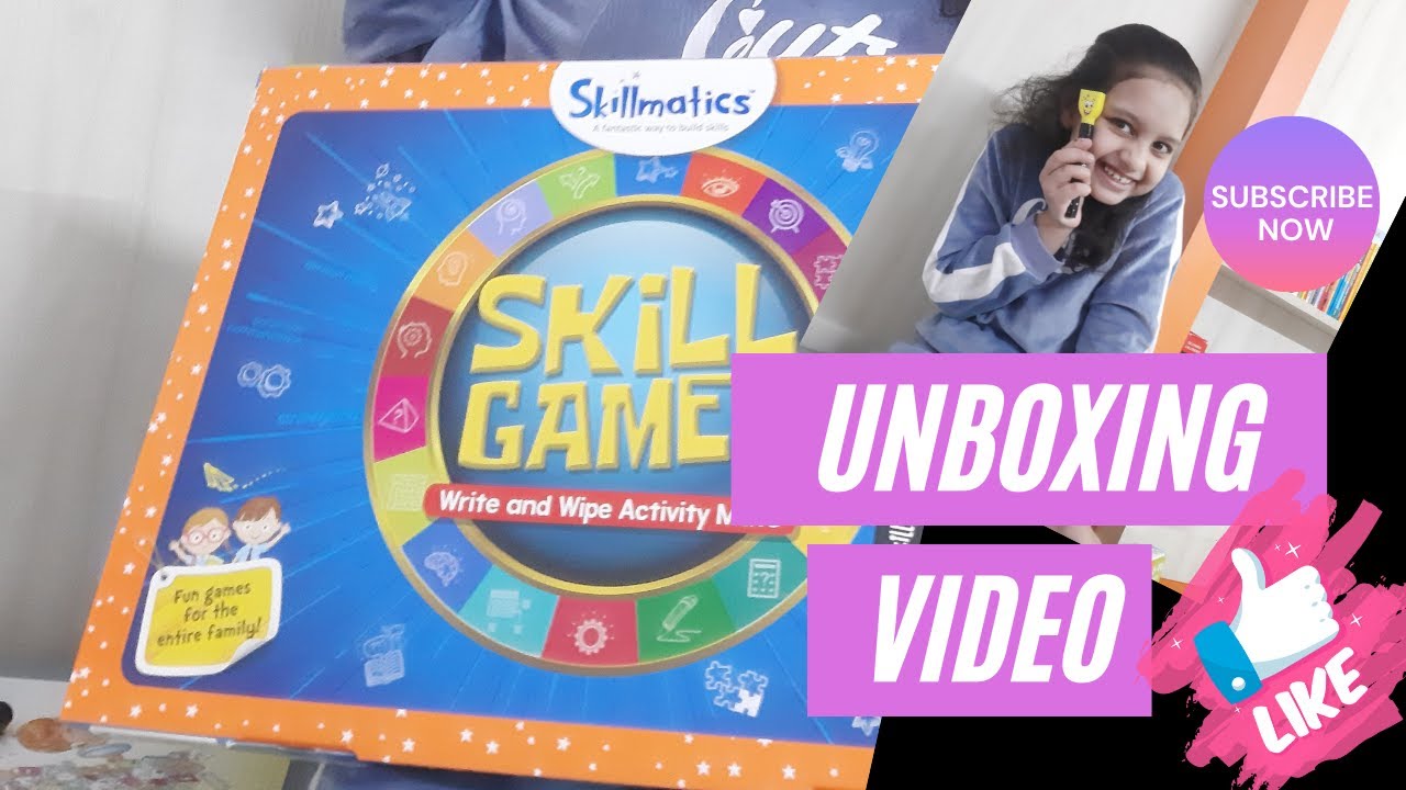 Unboxing Video - Skillmatics Educational Brain Game Write & Wipe ...