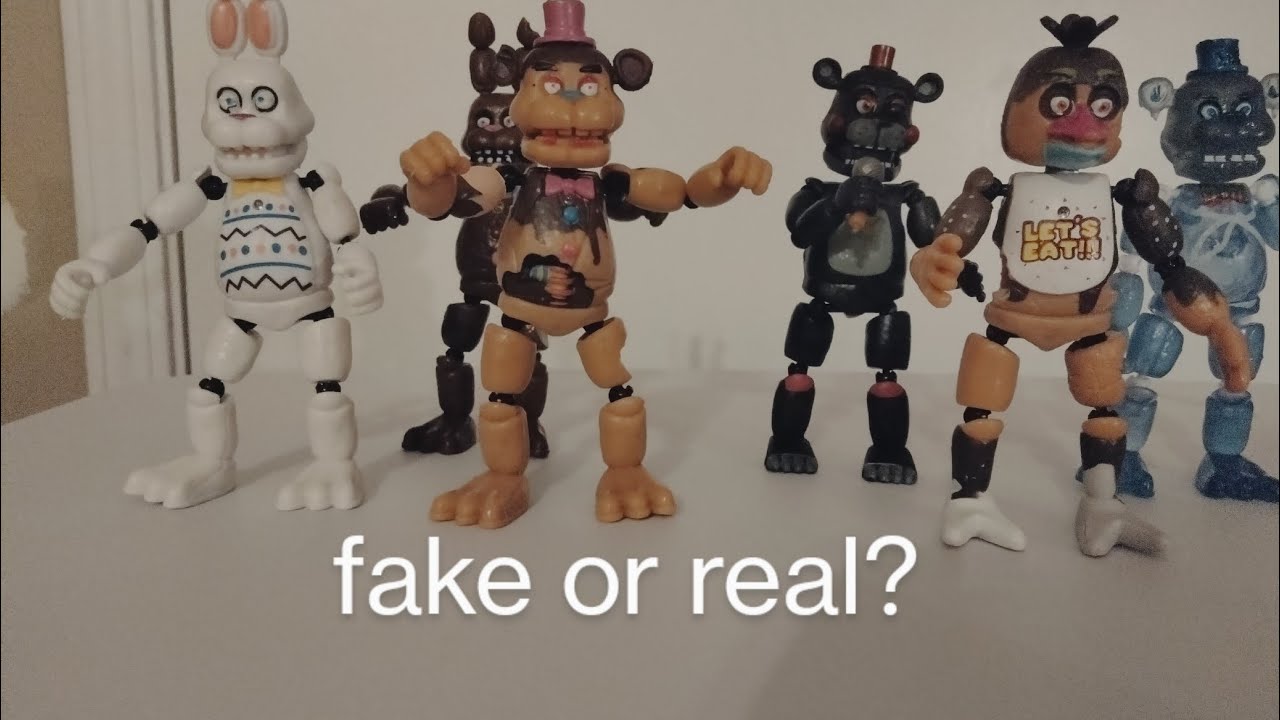 fake or real fnaf figures - YouTube