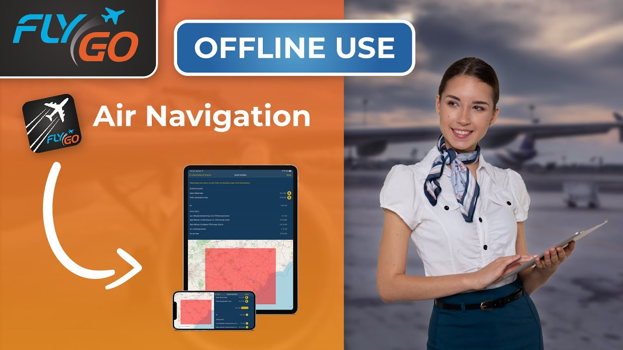 Offline use - FlyGo Air Navigation - YouTube