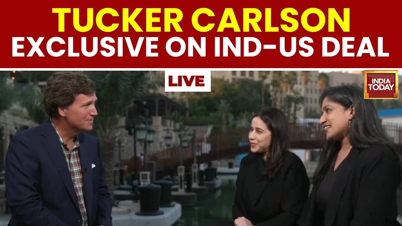 Tucker Carlson Exclusive LIVE: India-US Trade Deal, Trump & Global ...