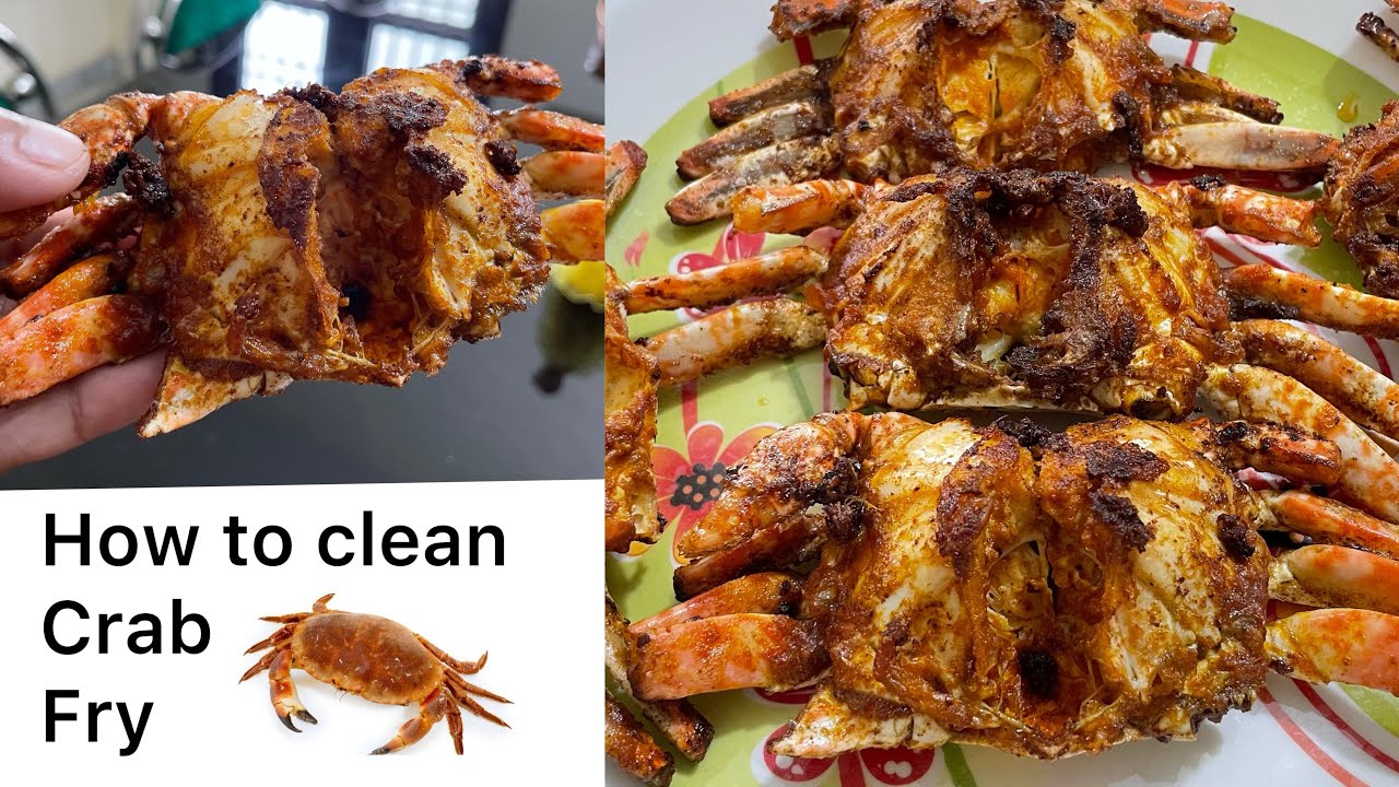 How to Clean Crab Easily & Tasty Crab Fry Recipe by Juicy Tomato - YouTube