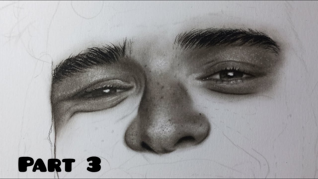 Hyperrealistic Nose Drawing Tutorial | Step-by-Step Hyperrealistic Art ...