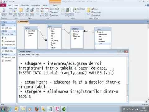 Exemple Interogări - SQL - Microsoft Access - YouTube
