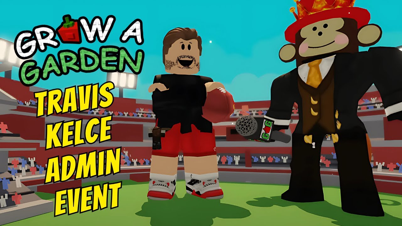 Travis Kelce RUINED My Garden in Roblox - YouTube