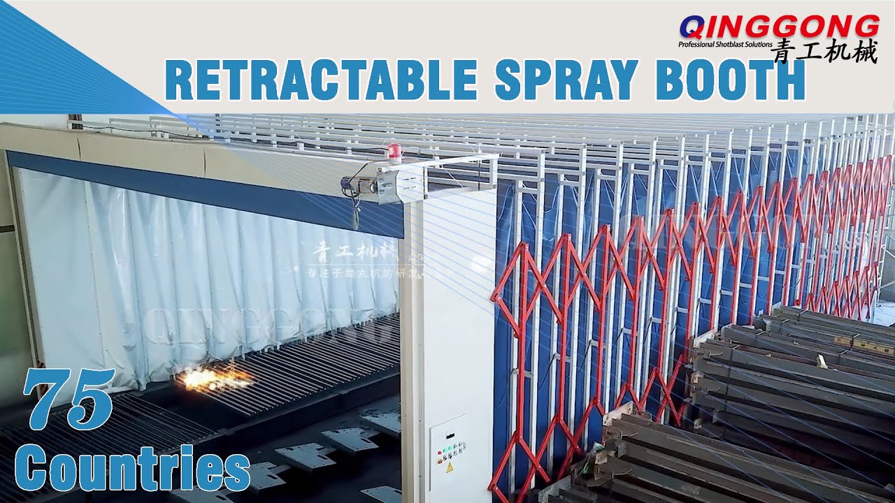 Retractable Painting Booth | Spray Booth | Retractable Spray Booth ...