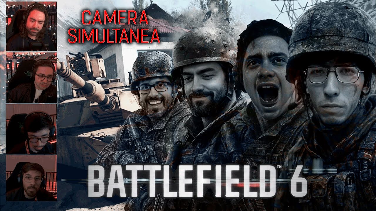 Streamers JOGANDO BATTLEFIELD 6 ! MULTIPLAYER (CÂMERA SIMULTÂNEA + 1ª ...
