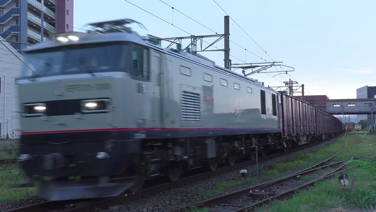 【JR貨物】8057レ EF510-310 新銀釜 - YouTube