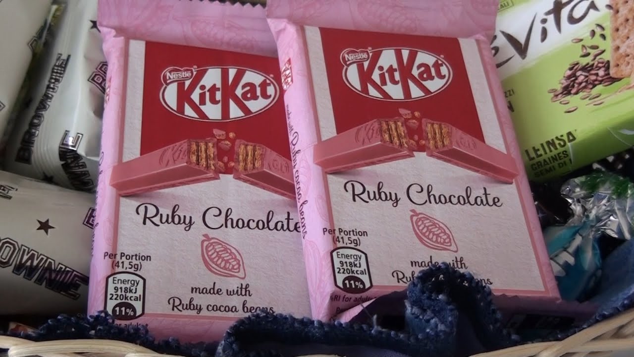 kitkat ruby chocolate unboxing - YouTube