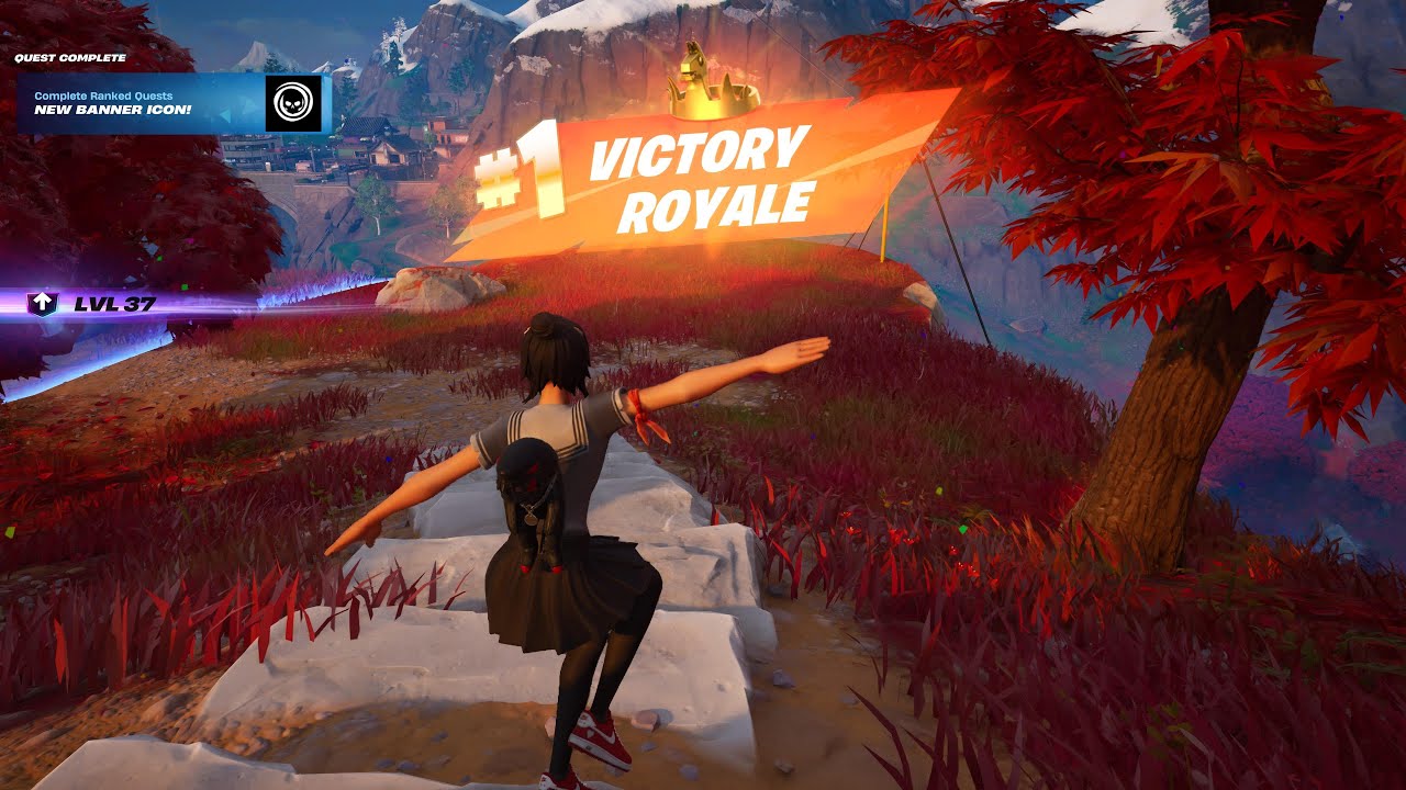 Fortnite Solo Ranked Zero Build Human Tsuki Skin Gameplay Chapter 6 ...
