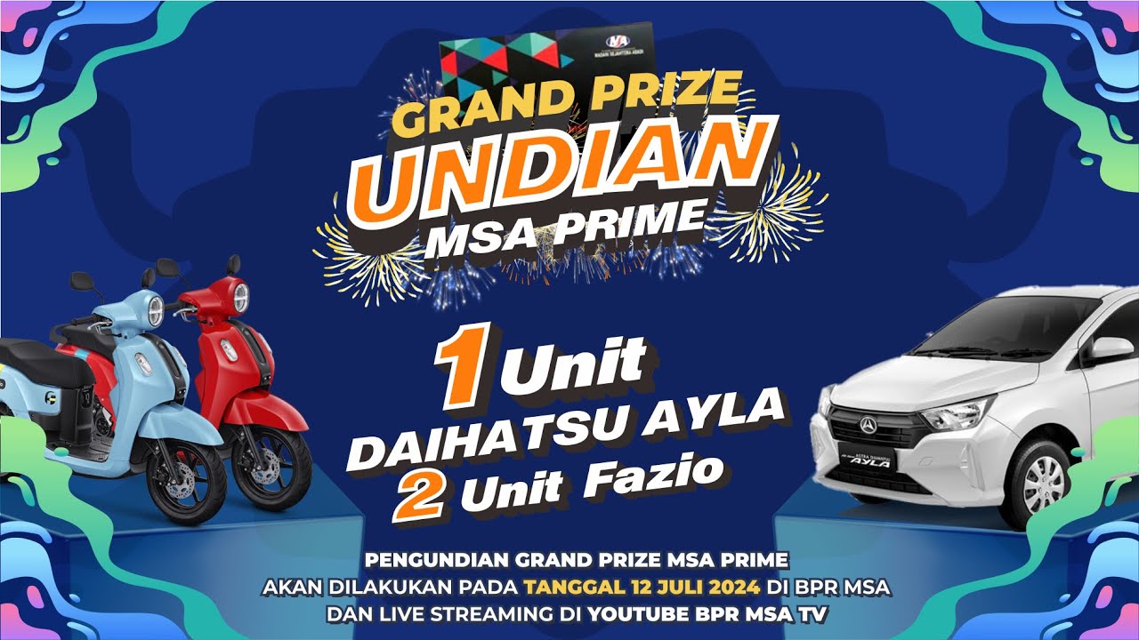 Pengundian Grand Prize Hadiah Tabungan MSA Prime Periode 1 Tahun 2024 ...