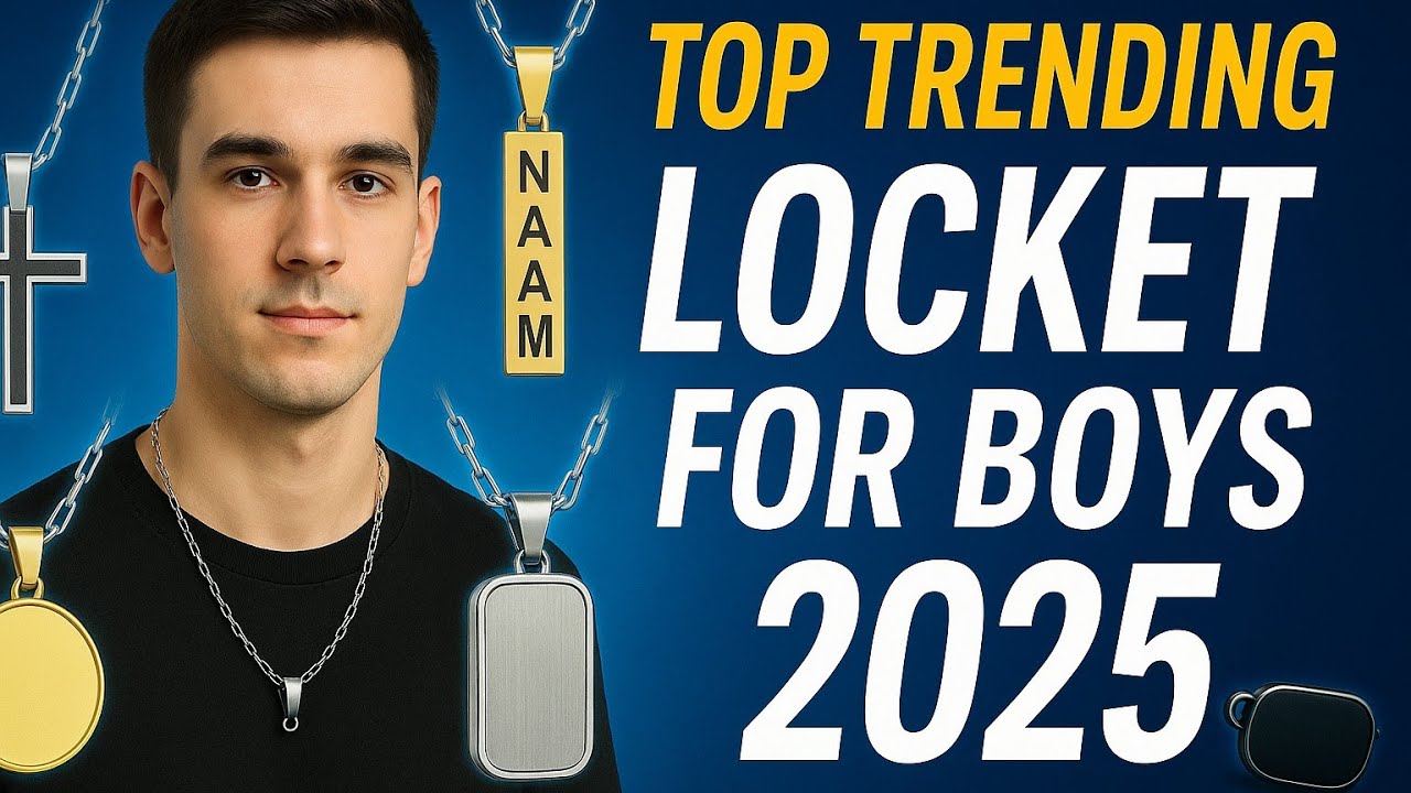 Top Trending Lockets for Boys 2025 | Stylish Boys Pendant Designs ...
