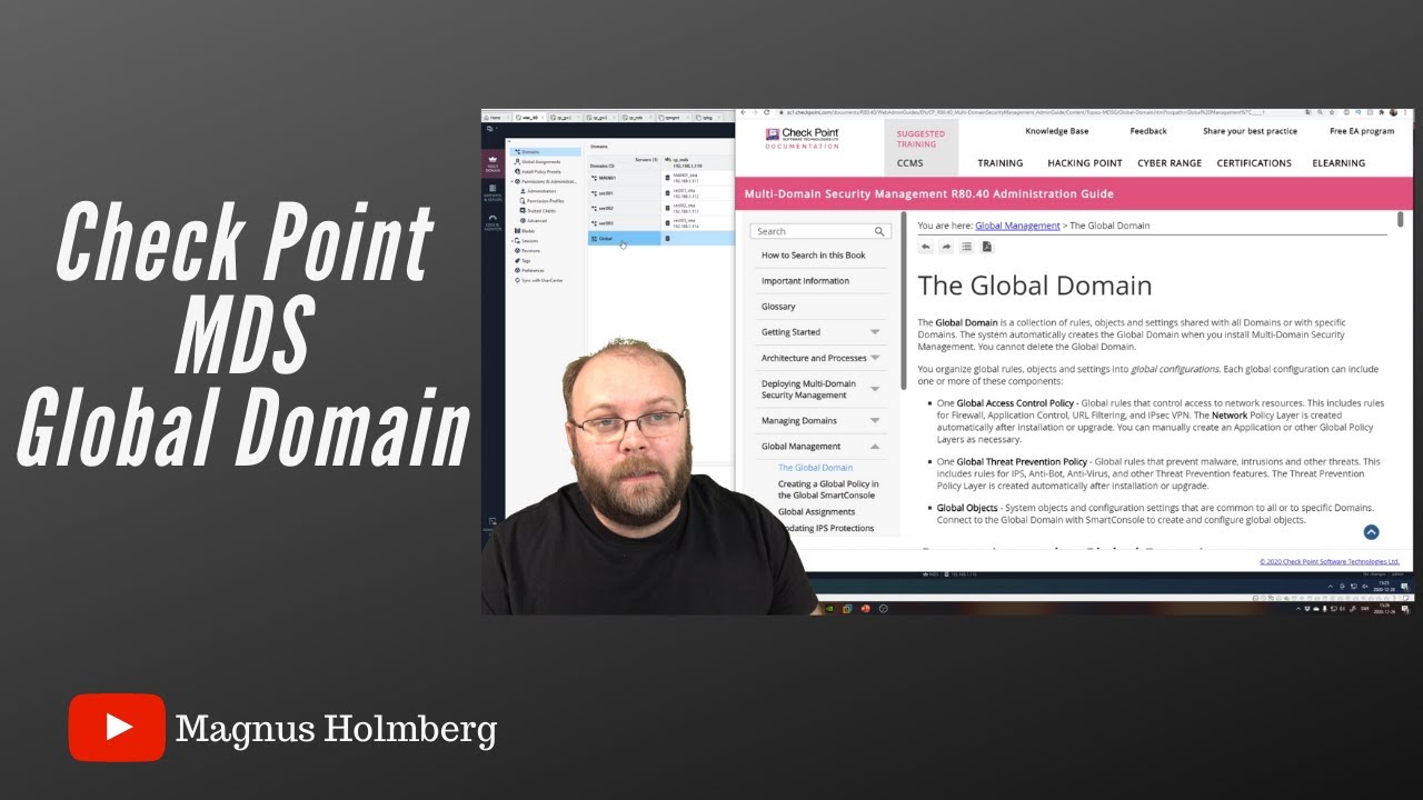 Check Point MDS | R80.30 Global Domain - YouTube