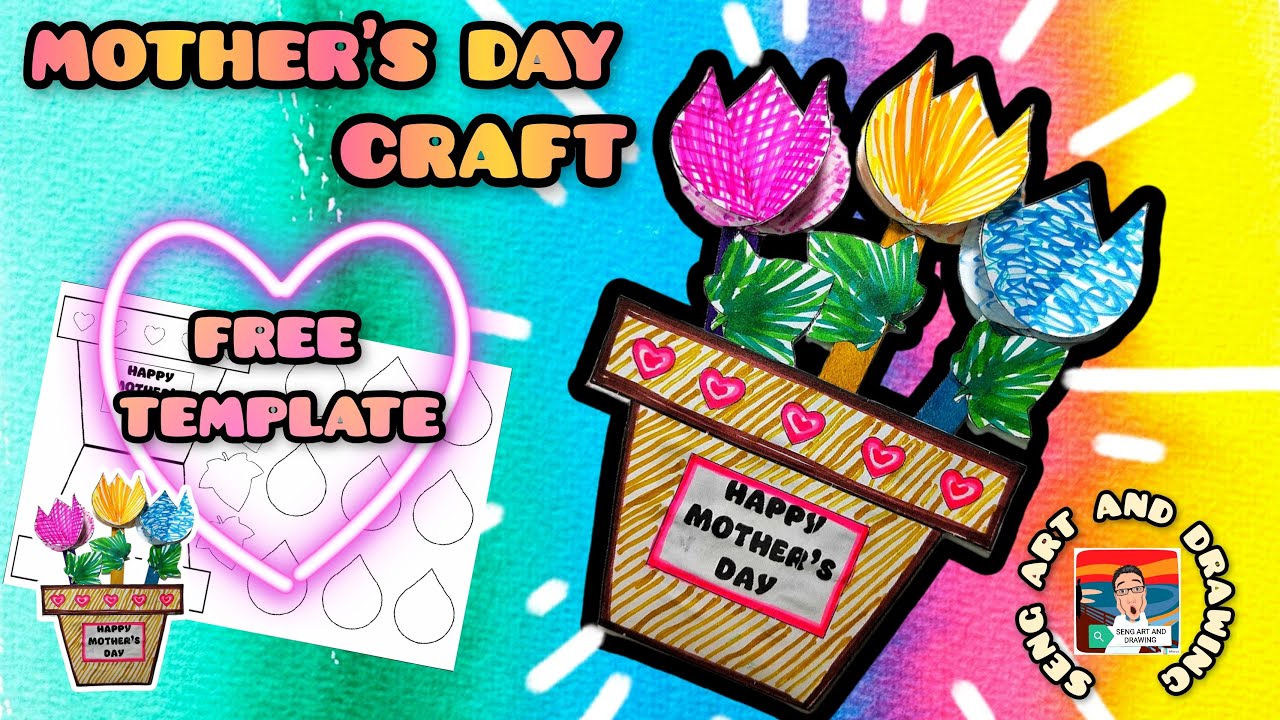 MOTHER‘S DAY CRAFT 🎀 母亲节手工 🎀 Kraf Hari Ibu - YouTube