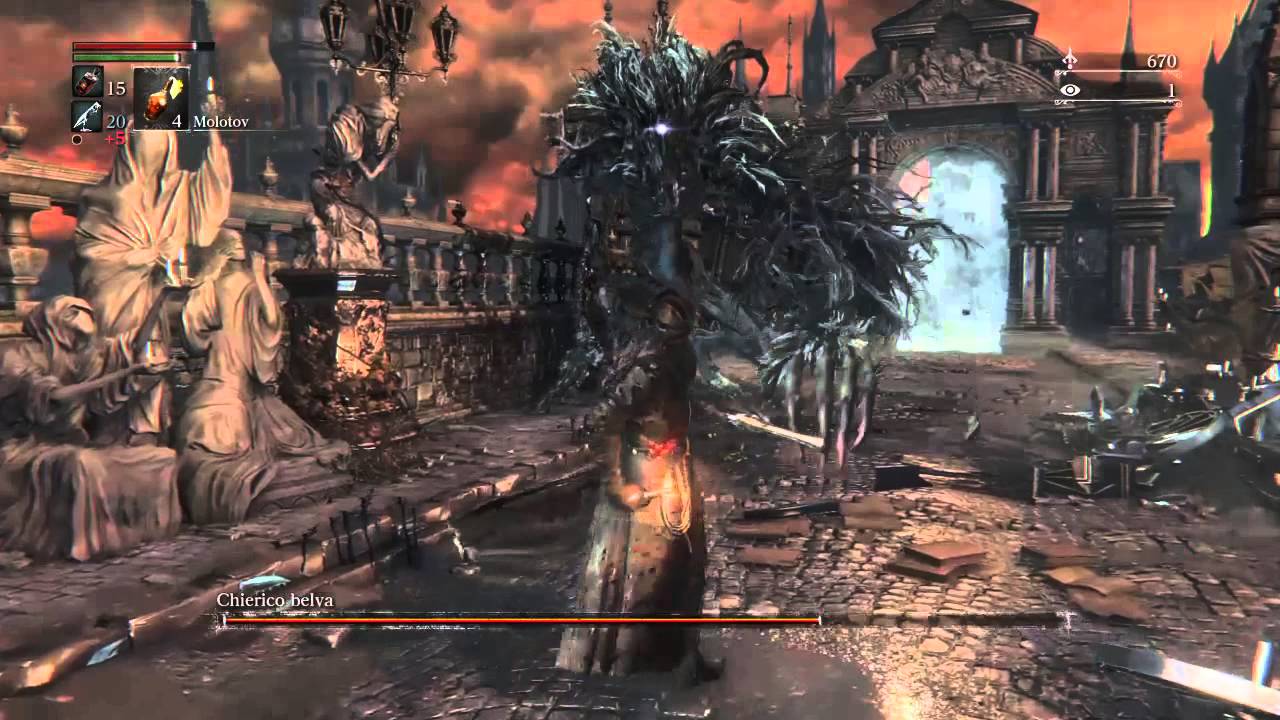 Bloodborne First boss - YouTube
