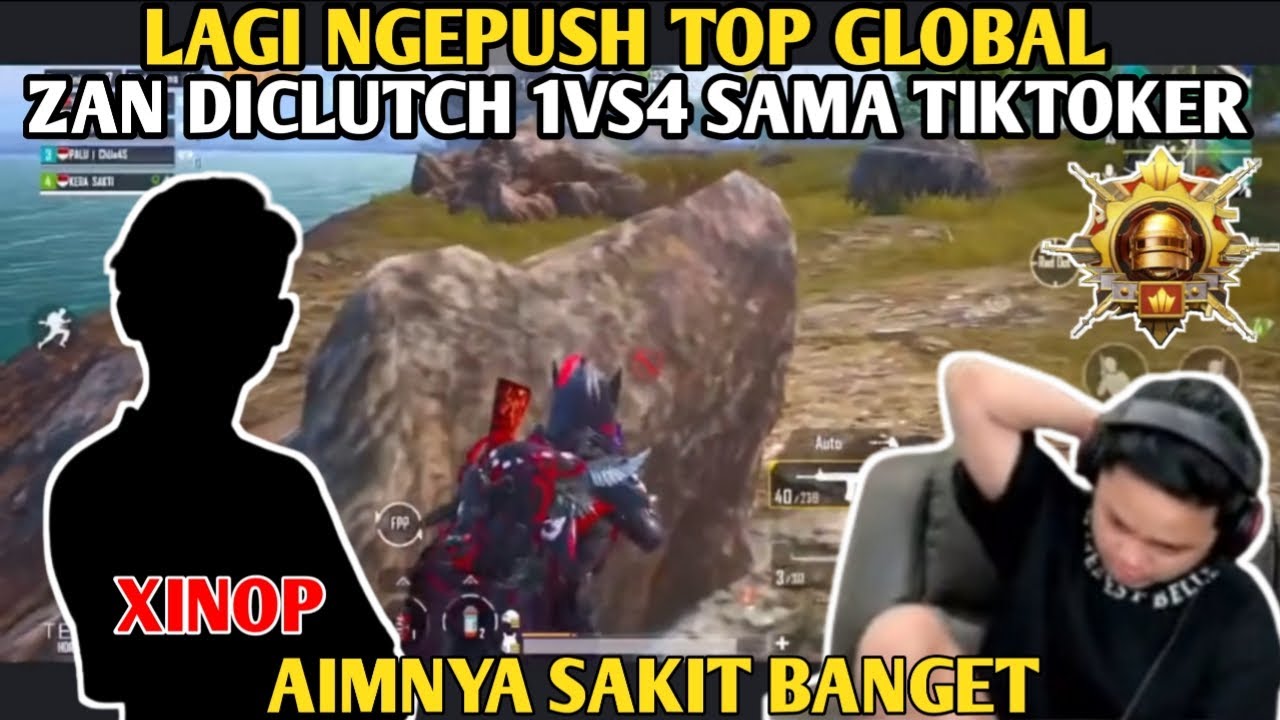 REAKSI KAPTEN ZAN DI CLUTCH 1VS4 SAMA TIKTOKER | PUBG MOBILE - YouTube