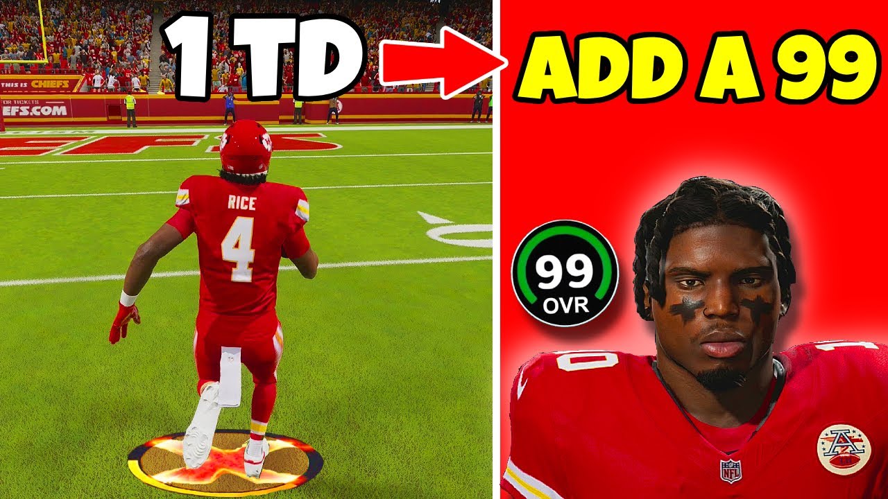 Score A Touchdown = Add A 99 Overall To The Chiefs - YouTube