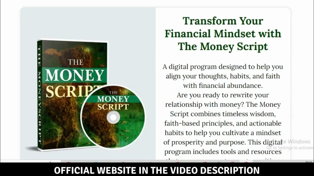 The Money Script Review (⛔BE CAREFUL !!⛔) FIND WEALTH SUCCESS WITH ...