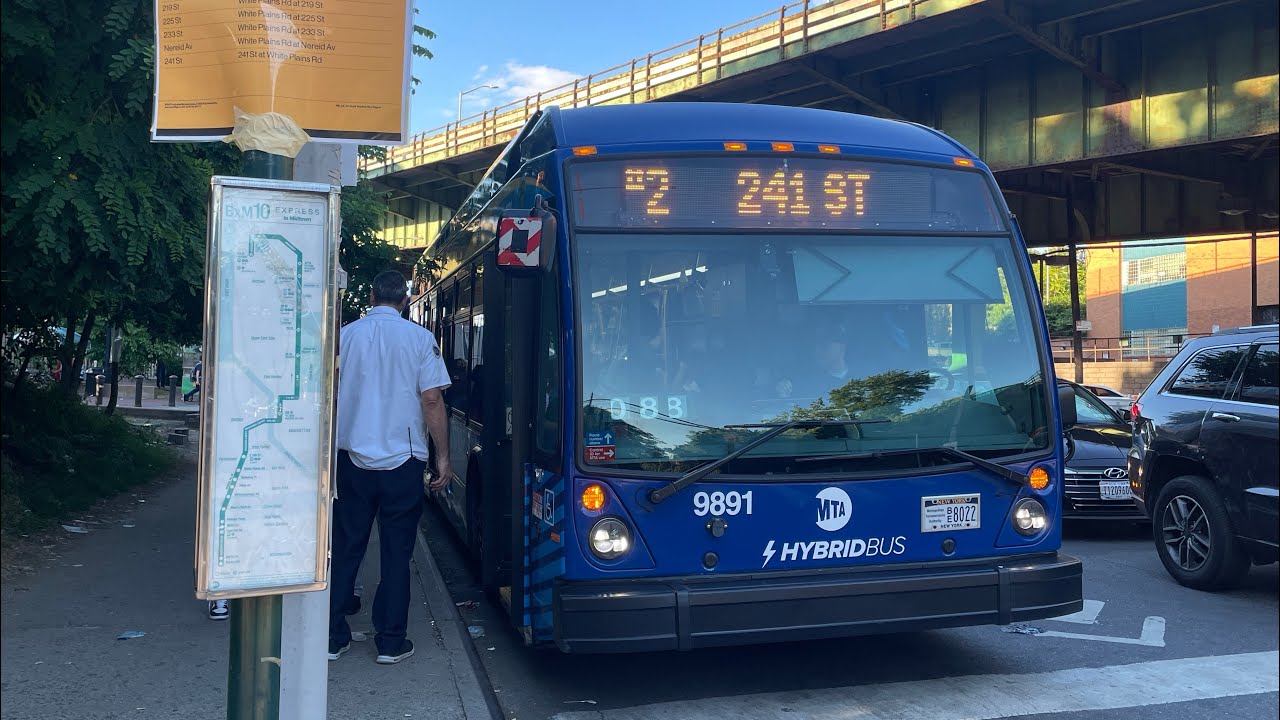 MTA NYCT Bus: (2) Train Shuttle Bus & Bus Action @ 233 Street & East ...