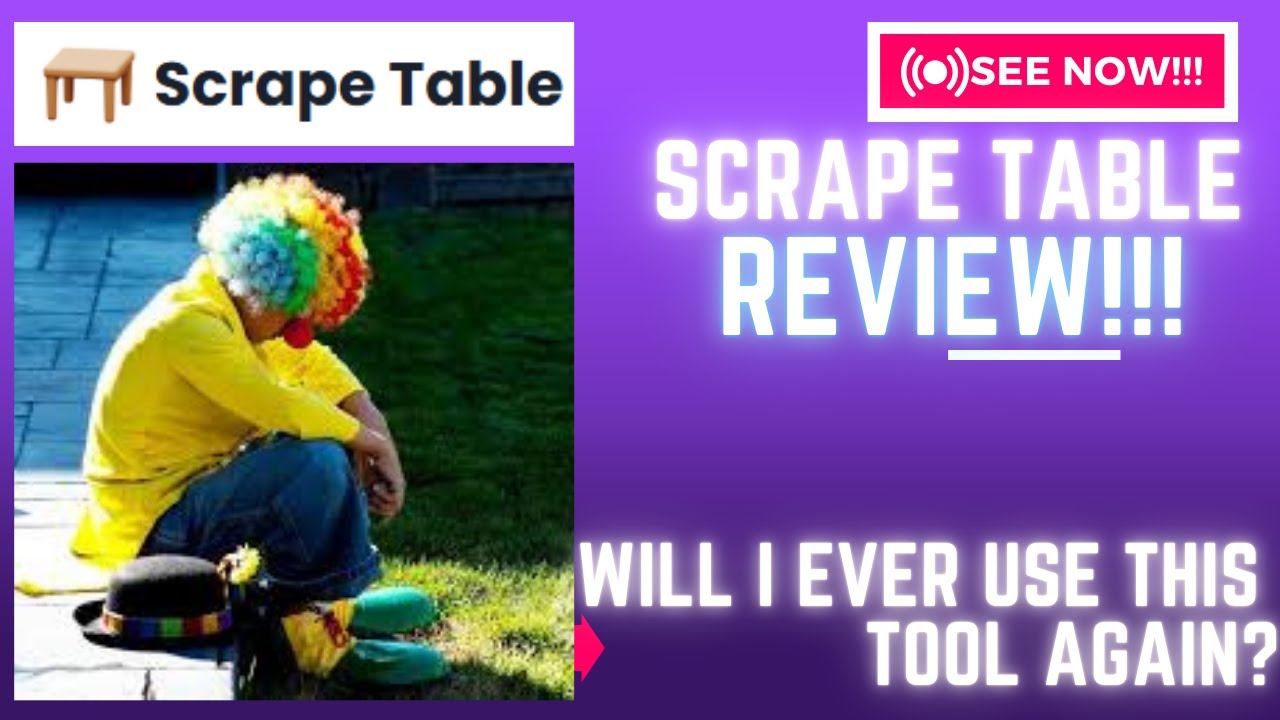 Scrape Table Review-Will I Ever Use This Tool Again ? YES Or NO??See ...