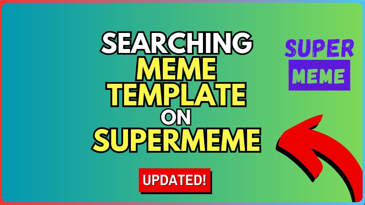 How to Search for a Meme Template on Supermeme - YouTube